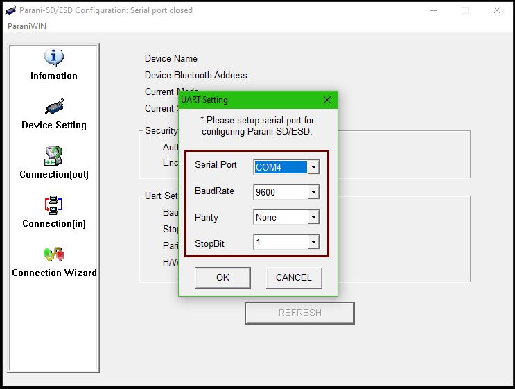 How to configure a Parani Bluetooth Adapter – Cargas Energy