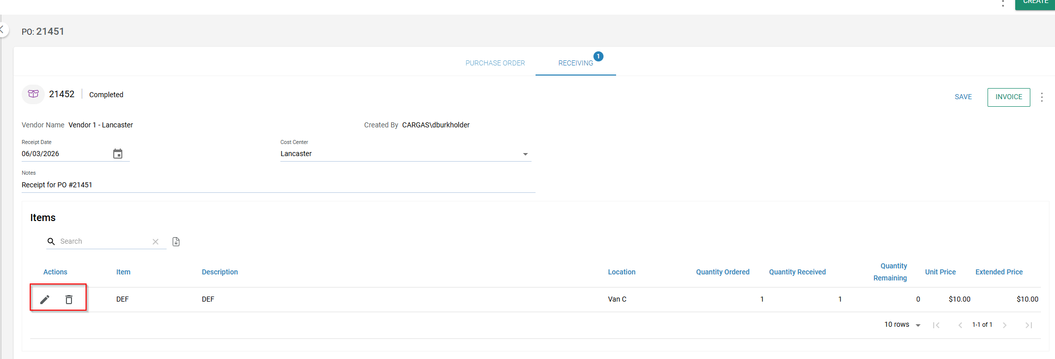 How to edit a posted Purchase Order Receipt in Purchasing 3 Way Match ...